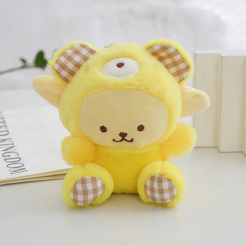 Плюшевый Брелок Sanrio Cinnamoroll Kawaii, Мягкий, В Виде Животного, Дизайн Hello Kitty, My Melody, Kuromi, Декоративный, Уни.