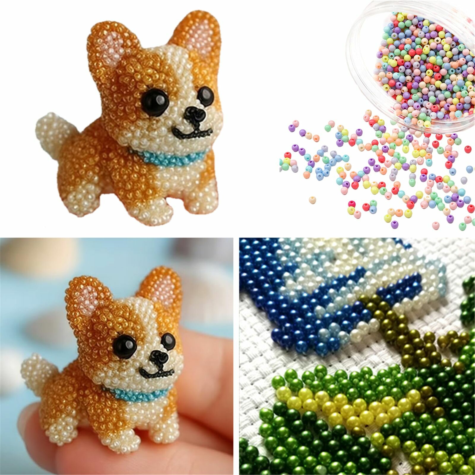 Набор вышивки бисером йоркширский терьер, для начинающих