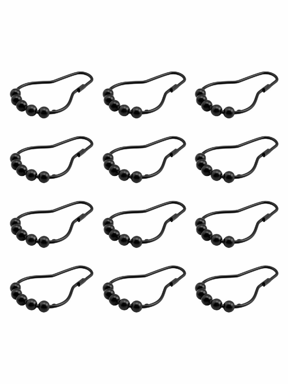 5 Бисерных роликовых колец для душевых штор Аксессуары для ванной комнаты из нержавеющей стали