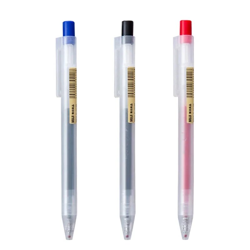 Гелевая ручка MUJI 0,5 мм, 3 шт, Цвет: 3 PCS A