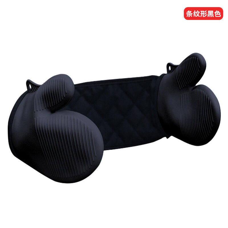 Силиконовые перчатки Nine Zan из утолщенного полиэстера и хлопка в форме сердца с двойной головкой, сотовая печь,