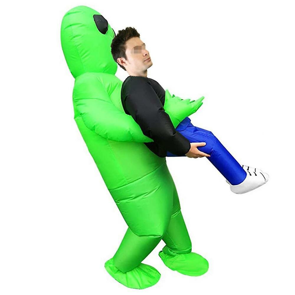 Костюм Homemiyn Balloon Green Alien раздувный костюм для взрослого или ребенка костюм Хэллоуина костюм комедии шоу (взрослый 160-195см)