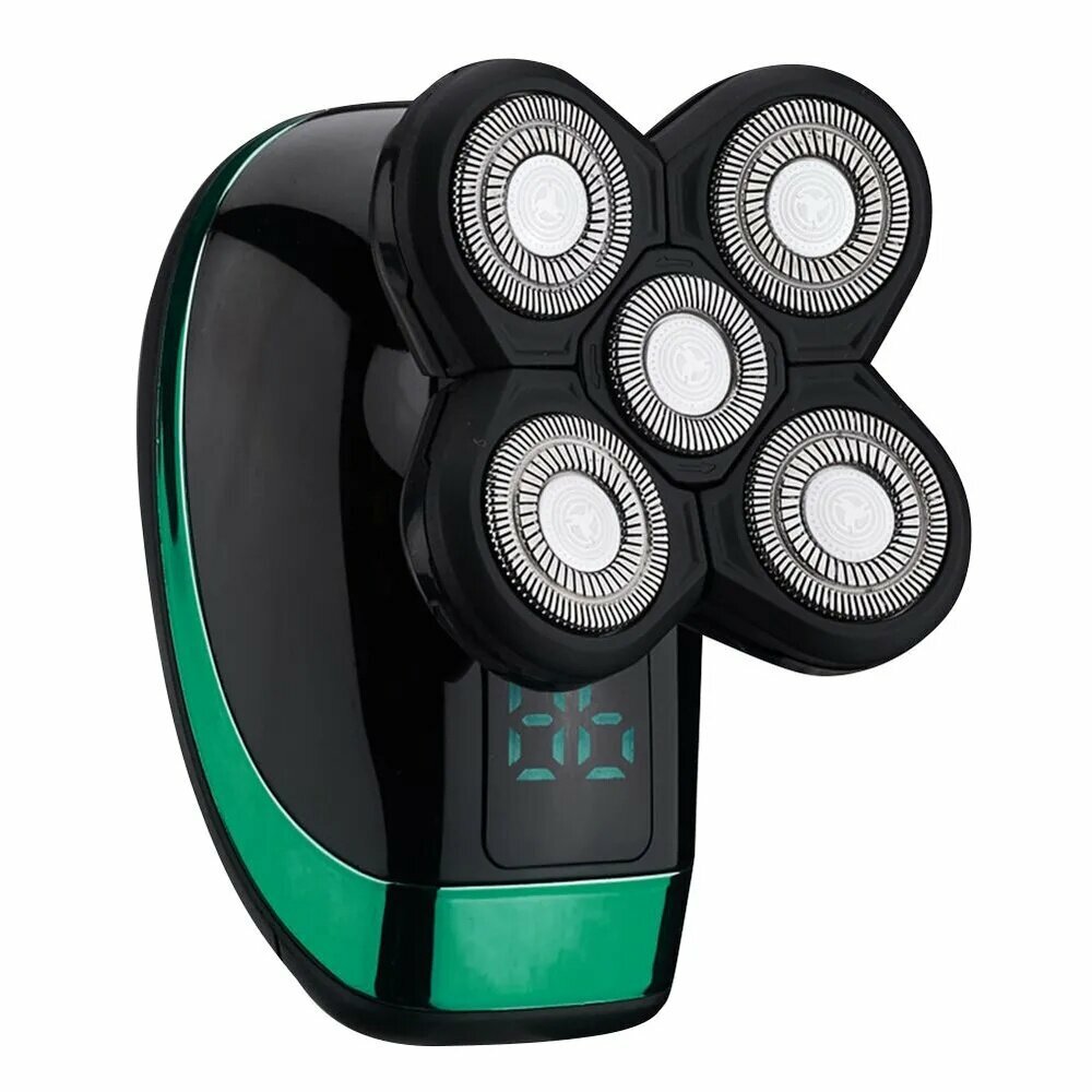 Электробритва Многофункциональная электробритва и машинка для стрижки лысины, подходящие для мужчин, двойного назначения в одной машине, можно чистить водой, черный