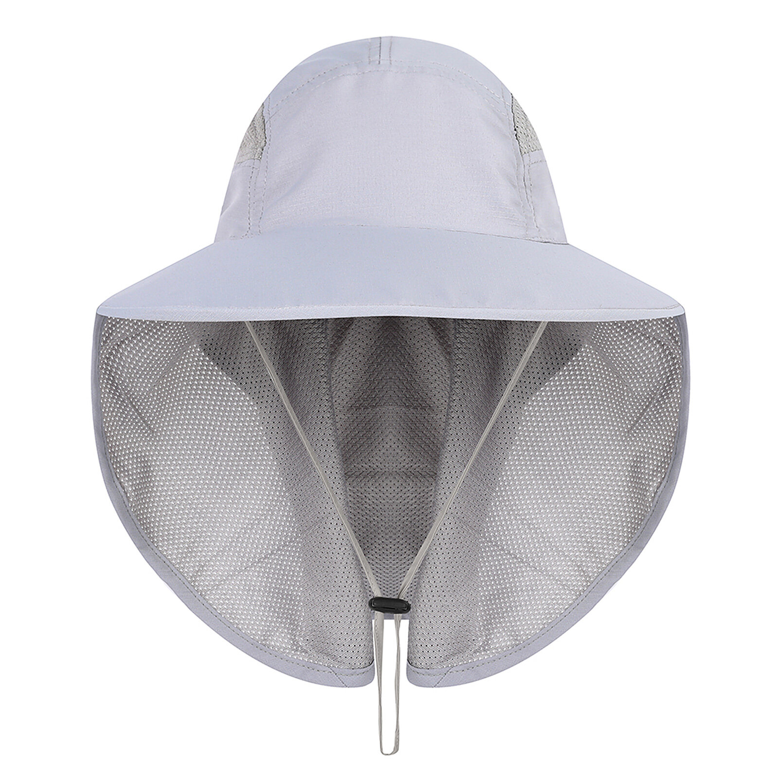 Unisex Outdoor UV Protection Sun Hats Breathable Quick Dry Fishing Sun Cap Hat with Mesh Neck Flap, Color: Army Green, Light Grey, Dark Grey, Pink, Khaki, Head Circumference: 56-62cm, Weight: 95g, Package List: 1 Fishing Cap