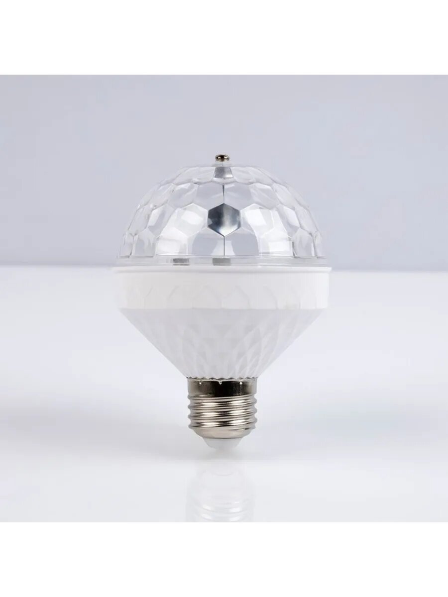 Компактный RGB Диско-шар 8.5 см для праздничного освещения