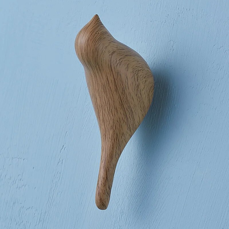 Деревянные крючки-птицы Wood Grain