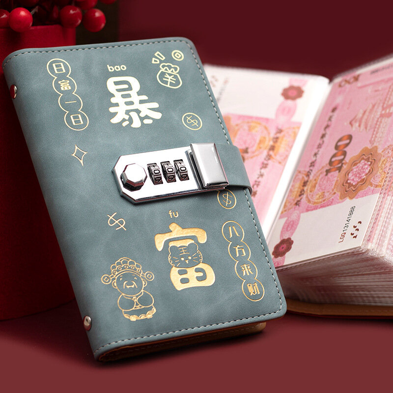 Книга для экономии денег, кассовая книга, большая емкость, интернет-знаменитость, новая модель 2025 года, книга для хранения банкнот с парольным замком для детей