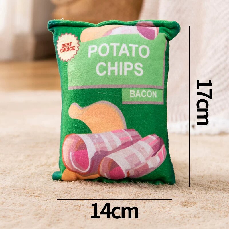 Зеленые картофельные чипсы хрустящие закуски для домашних животных, пакет 100 г, вкусные хрустящие картофельные чипсы