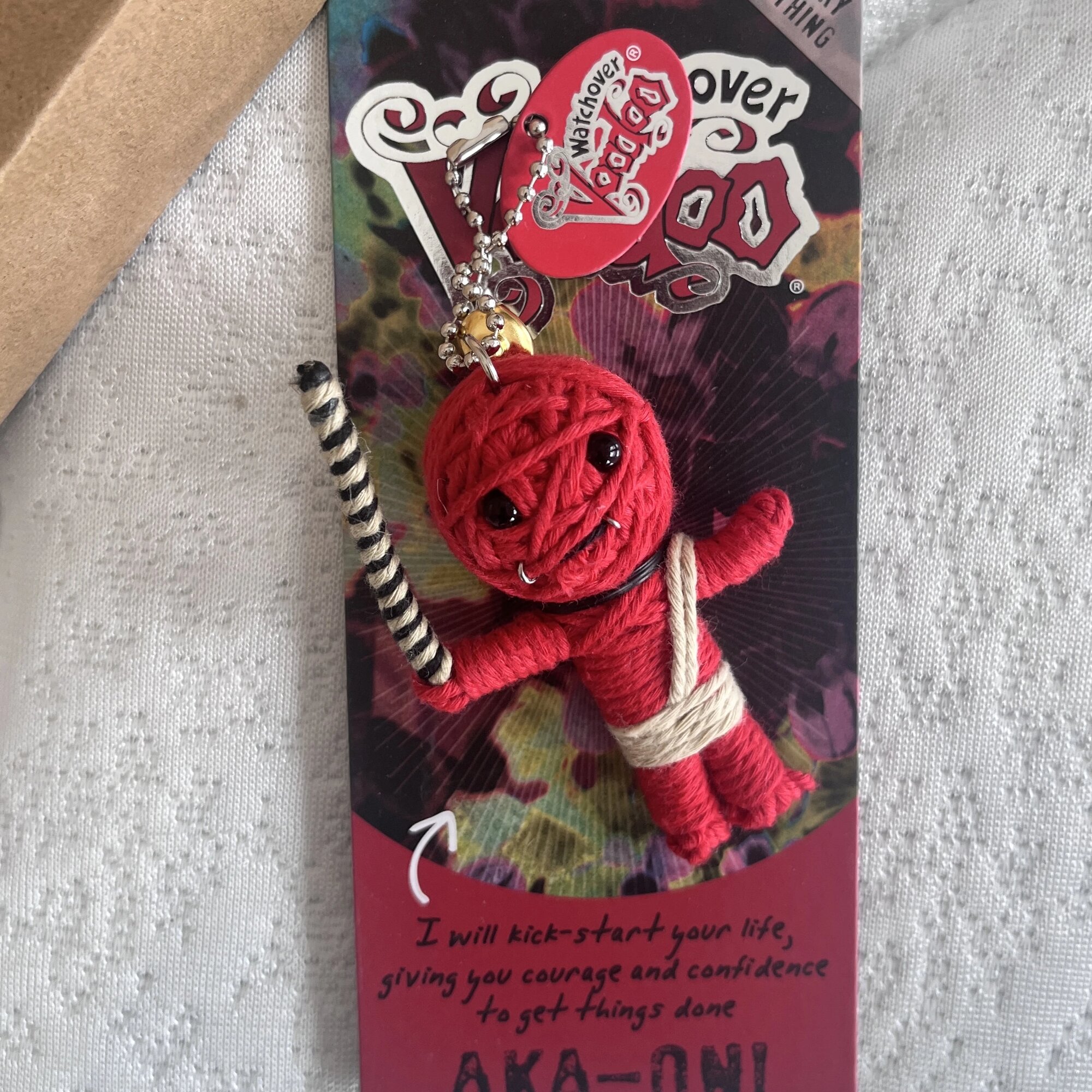 Ручная вязаная кукла-ведьма из хлопка и шерсти Красный, F