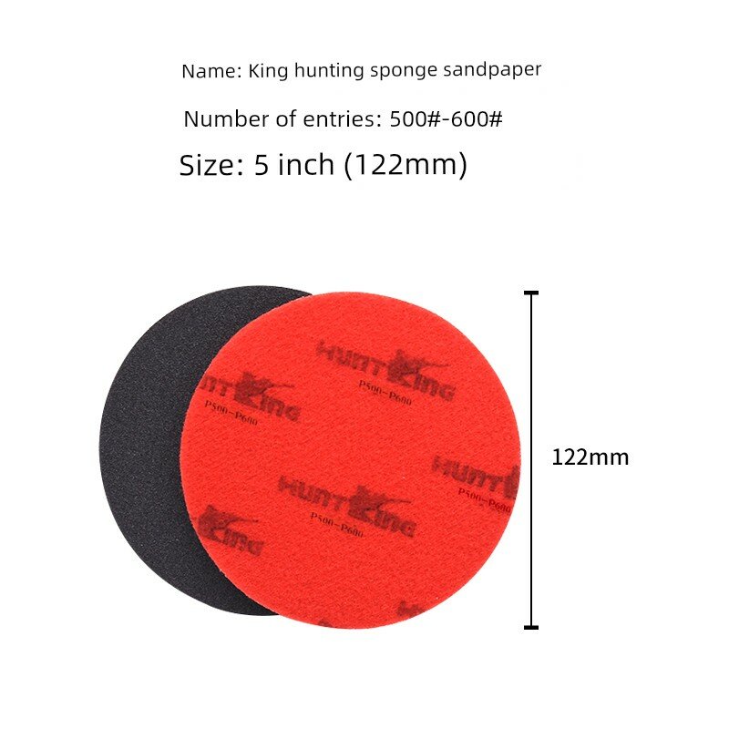 5inch штук флокированной наждачной бумаги, King of Sanding, полировальная наждачная бумага для чехлов для телефонов,