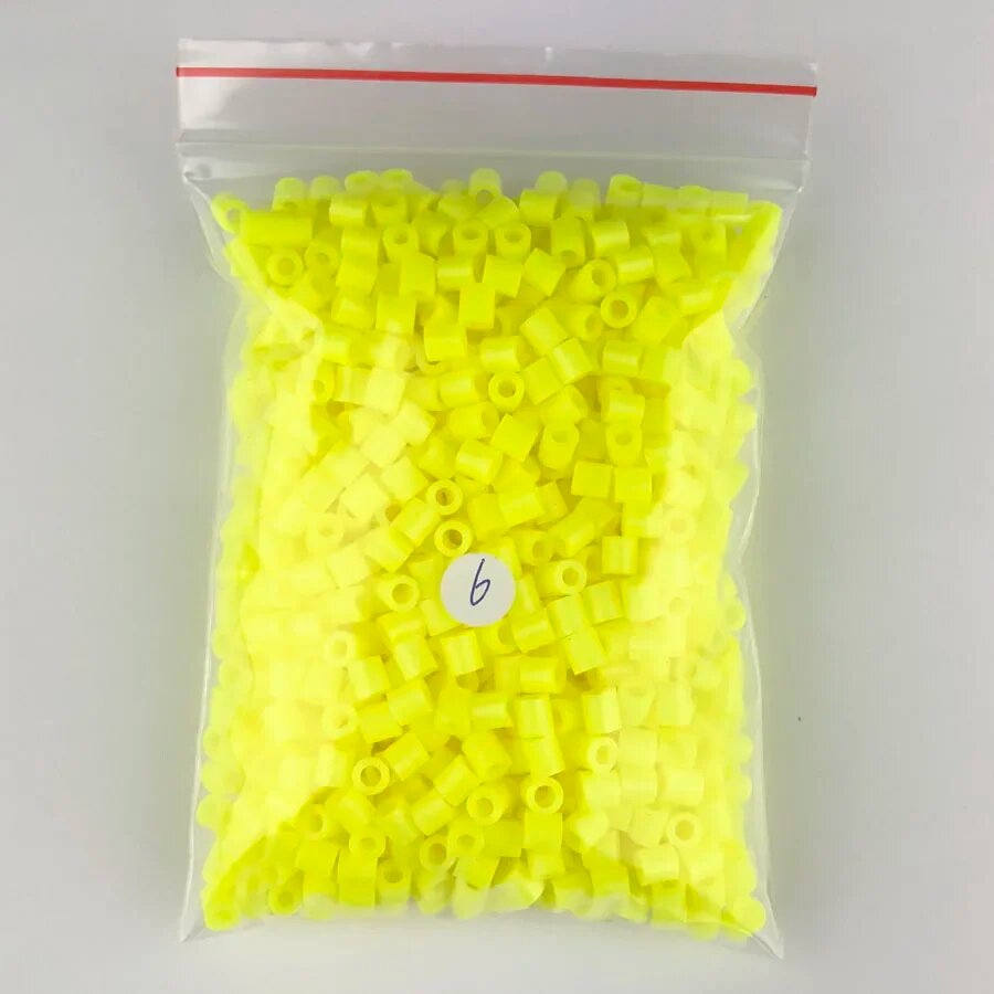 Бусины Hama Perler желтые, 5 мм, 500 шт, Цвет: 6