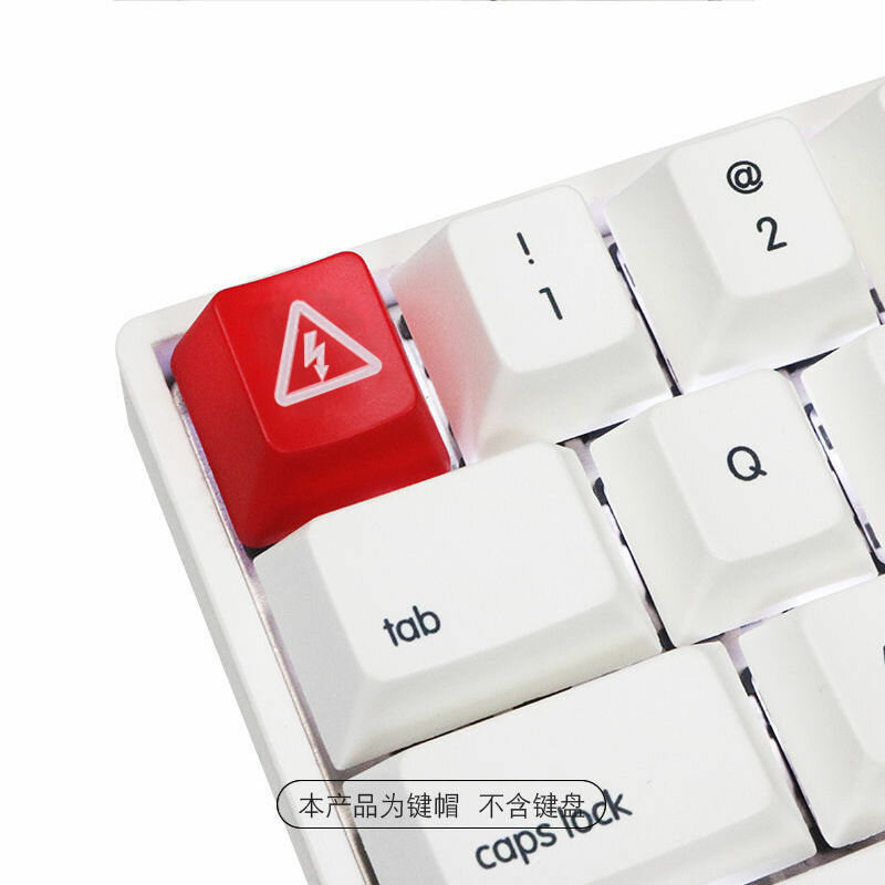 Персонализированные механические клавиши для клавиатуры, полупрозрачные красные и черные прозрачные клавиши, одиночная клавиша для клавиатуры, DIY дропшиппинг