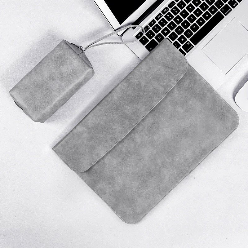 Чехол+блок питания 16"серый для ноутбука, сумка-вкладыш для MacBook Air, Pro