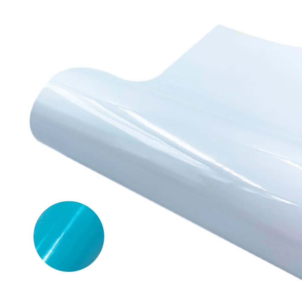 Термочувствительная пленка виниловая голубая White to Turquoise 12x10 дюймов