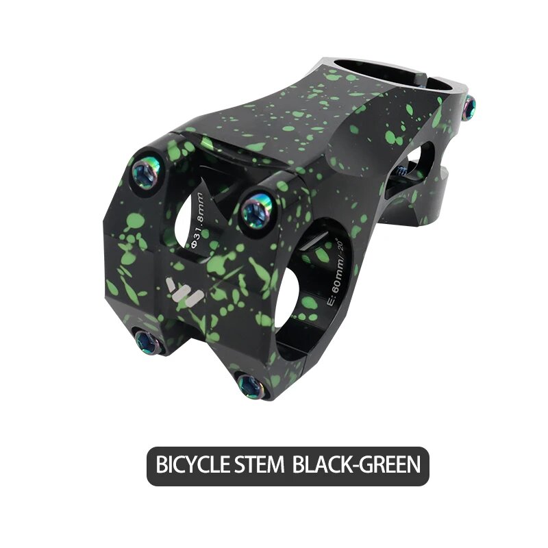 WAKE MTB вынос питания отрицательный 20 градусов алюминиевый 60 мм Green