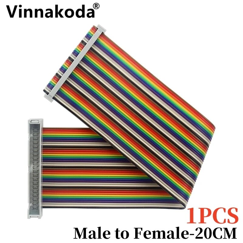 Кабель GPIO Vinnakoda 40-контактный 20/30/40 см Male to Female 20CM