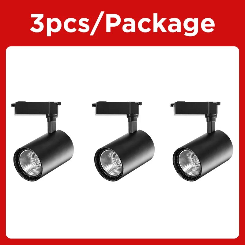 Светодиодные прожекторы CANMEIJIA 12/20/30/40W черный/белый 3pcs black Body, 30W Natural White