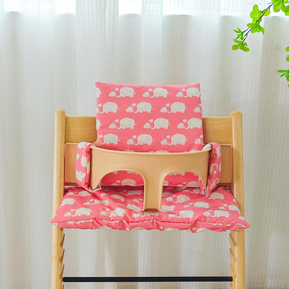 Детский стульчик для кормления в скандинавском стиле, подушка для стульчика для растущих детей, водонепроницаемая и защищающая от мочи.