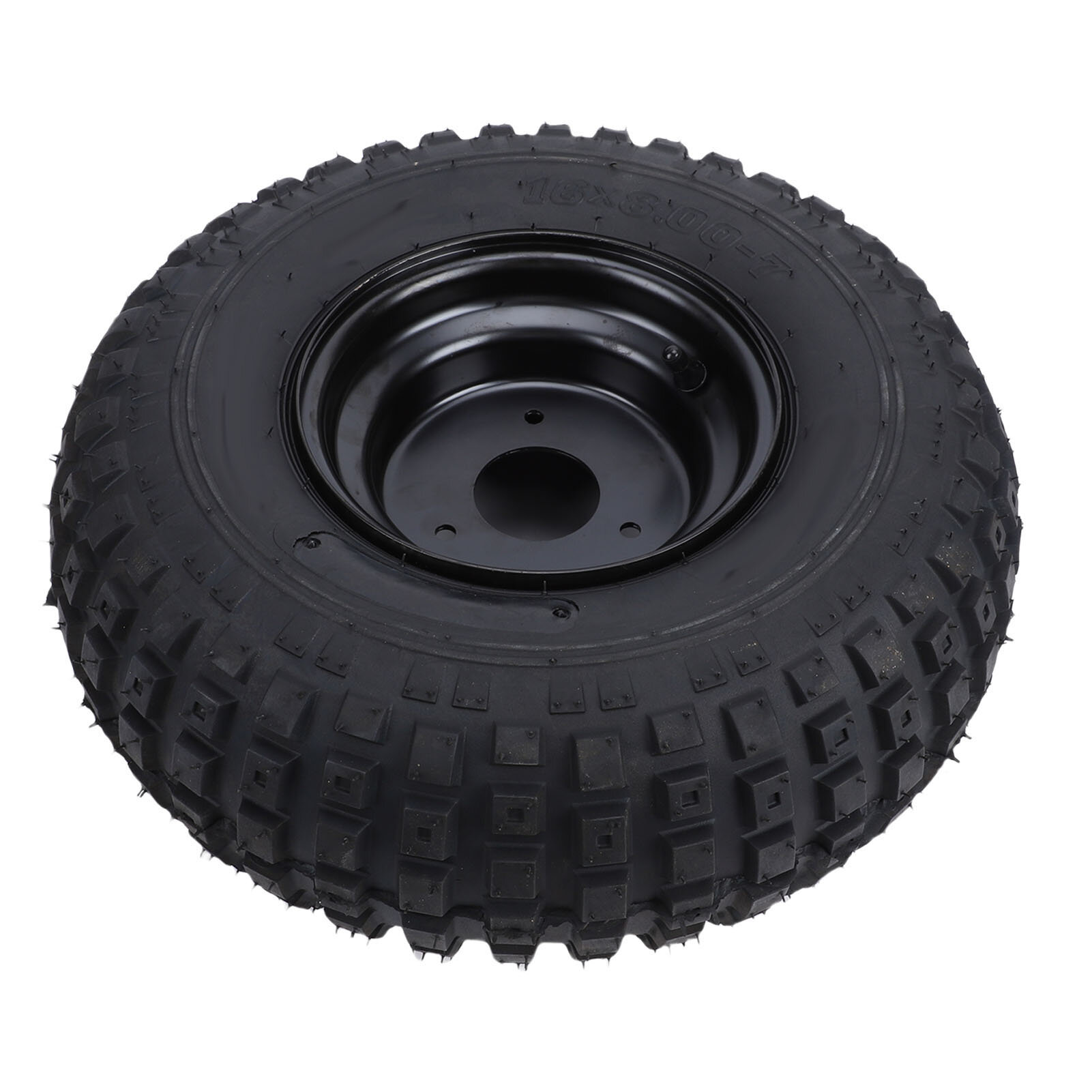 Шина для квадроцикла 16x8-7, 3 отверстия, 7 дюймов, вседорожная, бескамерная, со ступицей, для UTV, квадроцикла, внедорожного карта, гольф-кара.