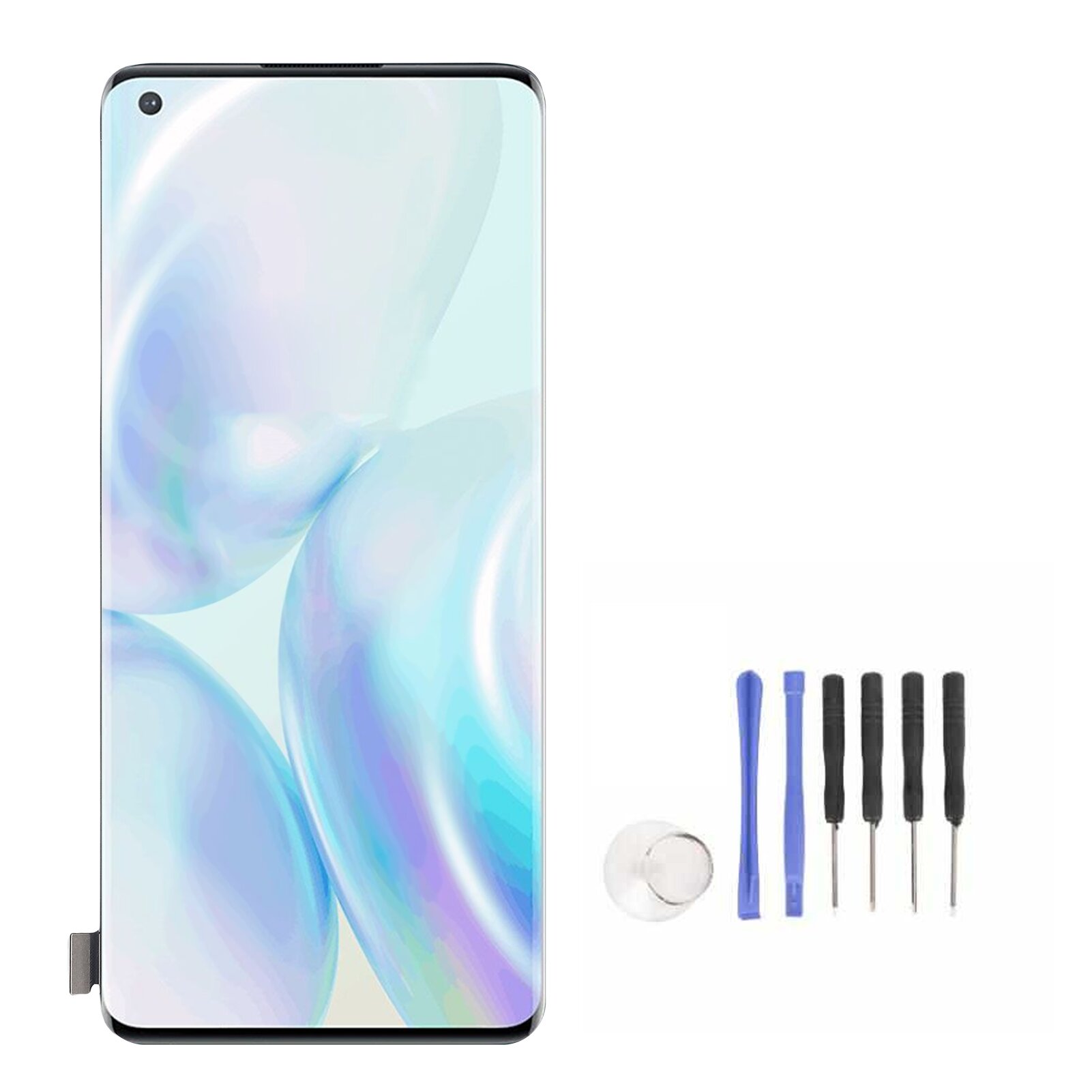 Комплект инструментов для ремонта экрана с рамкой для смартфона OnePlus 8 Pro (6,7-дюймовый ЖК-дисплей, сенсорный экран, дигитайзер).