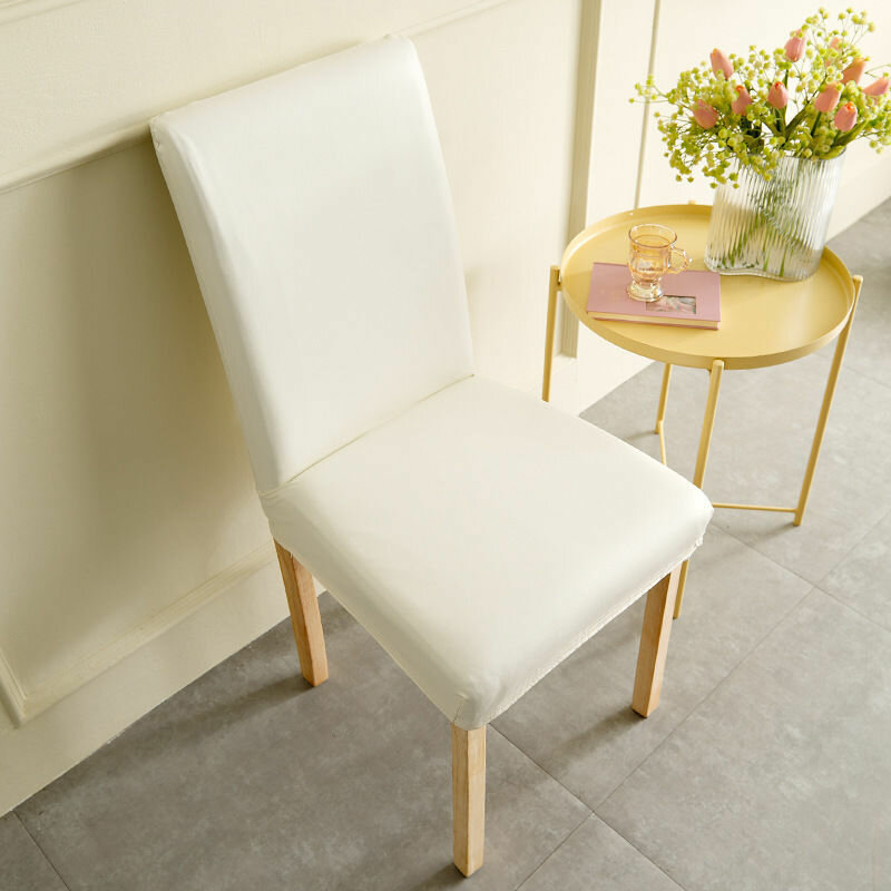 Технология чехла для стула, устойчивого к пятнам, ткань, кожаный чехол, эластичный чехол для стула на все сезоны, чехол для сиденья из PU кожи