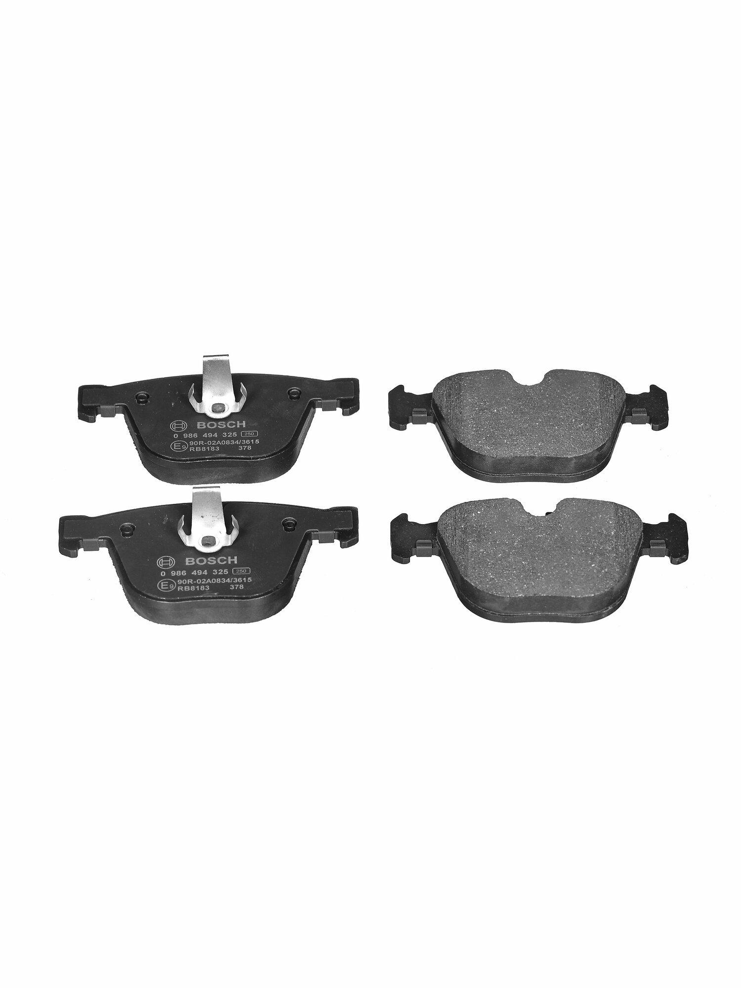 Колодки тормозные дисковые задние BOSCH (0 986 494 325)