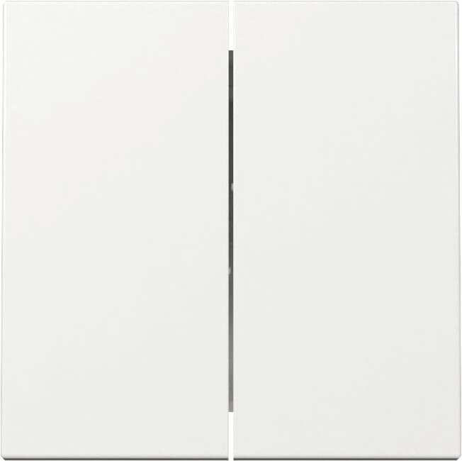 Клавиши (новое поколение) Gira клавиша / накладка двухклавишный с самовозвратом без подсветки пластмасса белый глянцевый