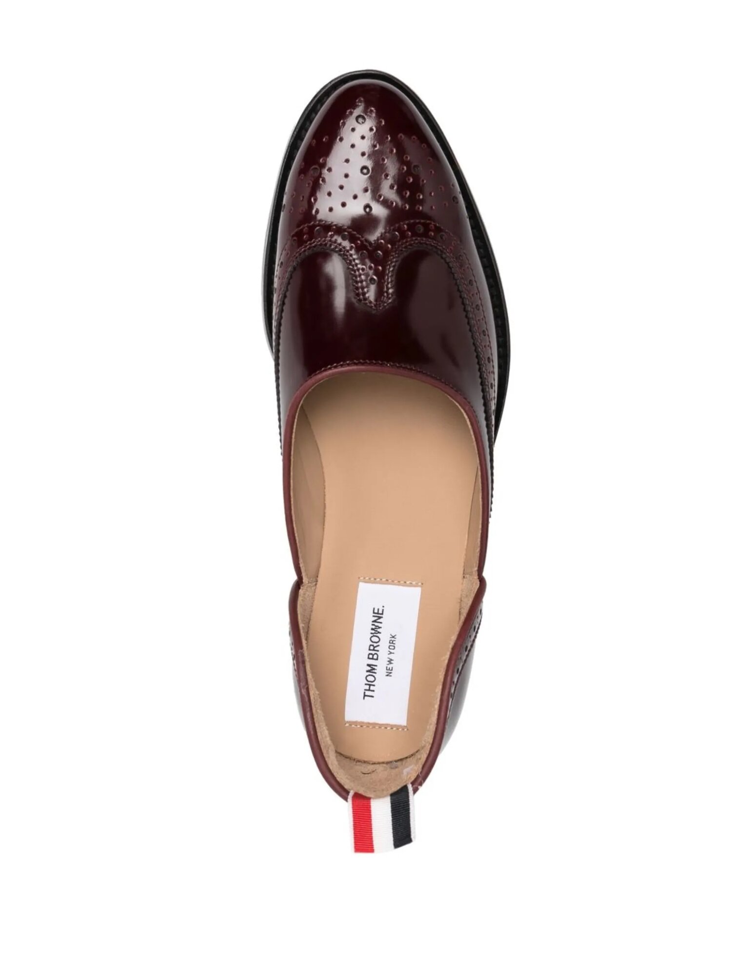 Туфли THOM BROWNE RWB Brogues, размер 36.5 EU, красный — фото 1