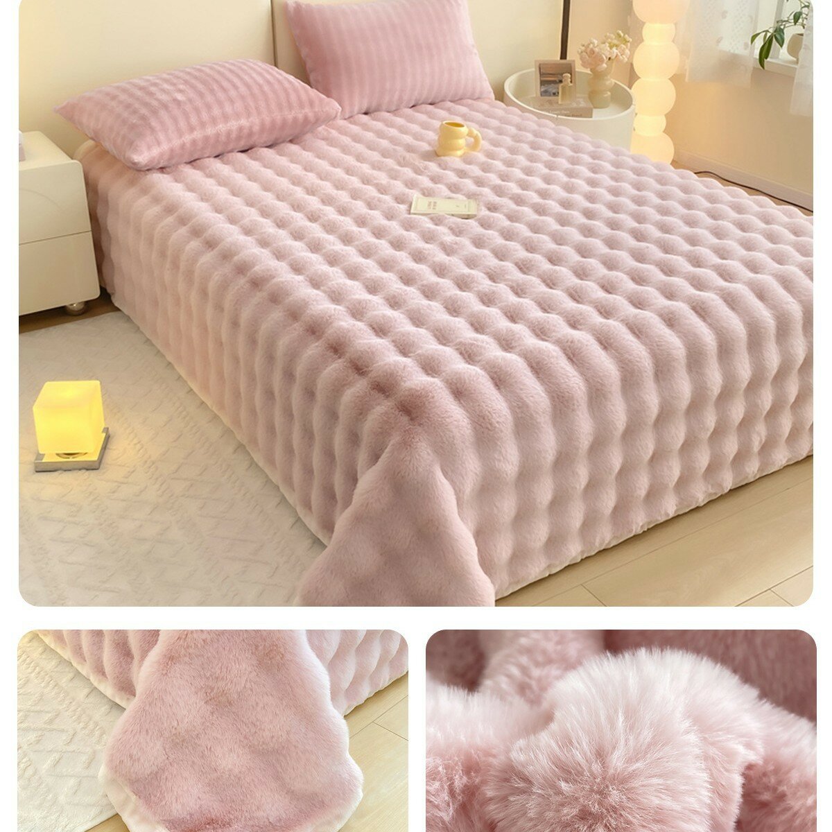 2025 Новый высококачественный молочный бархатный пододеяльник, коралловый флис, зимнее флисовое одеяло, розовый, осень-зима, односпальное