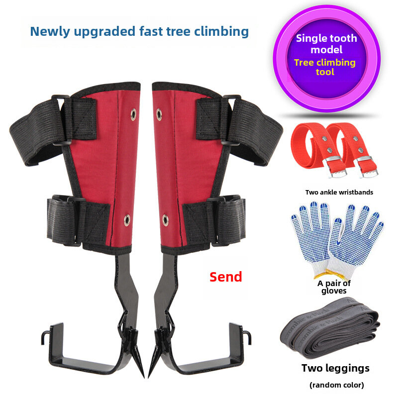 Инструмент для лазания по деревьям Walking Tree Climber Стропа для ног Прямой Большой поворот Железные ботинки Специальный инструмент для сбора осокорок на Northeast Outdoor (Прямой одиночный коготь из нейлона)