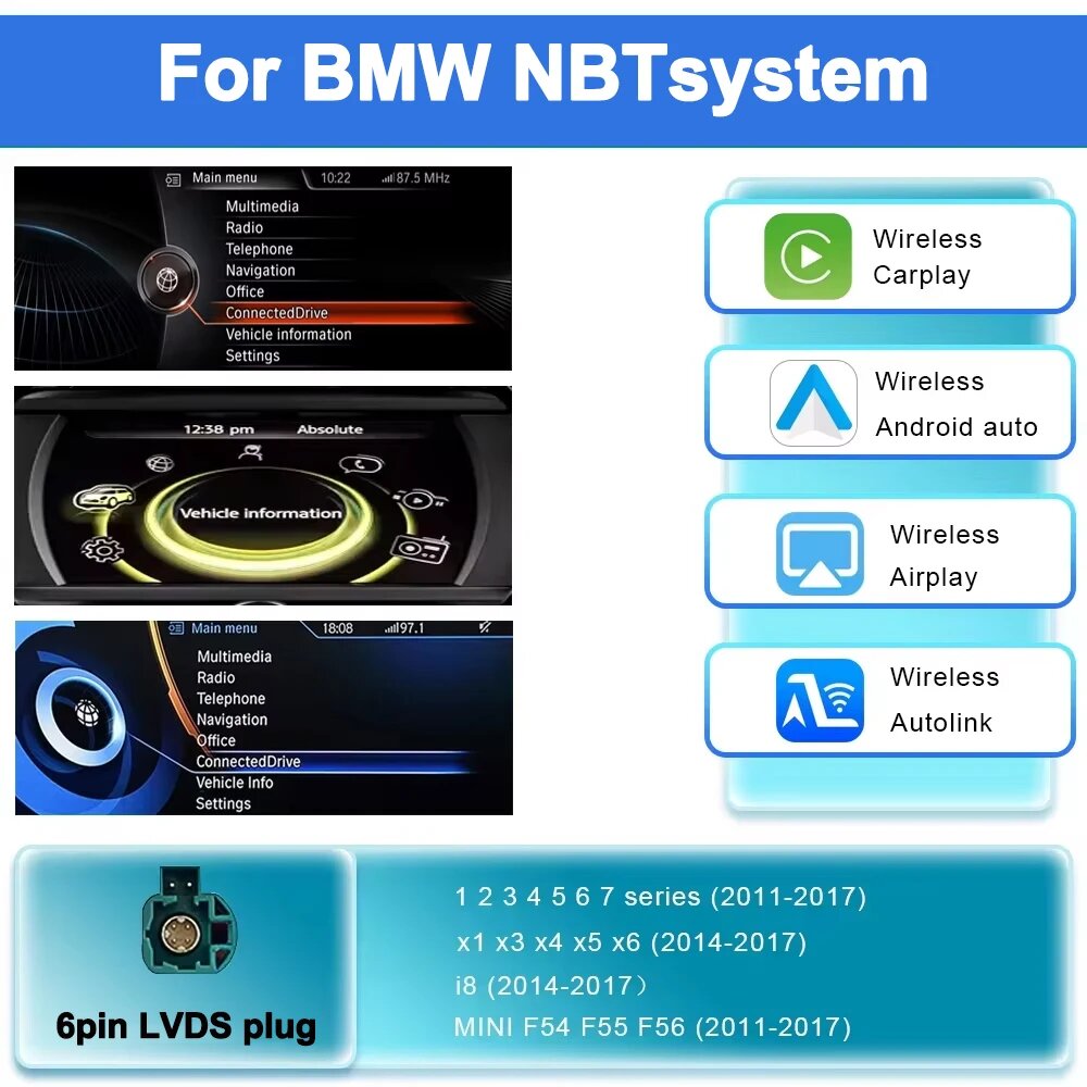 AI Box NBT ID4 для BMW X3 F25 X4 F26 2011-2018