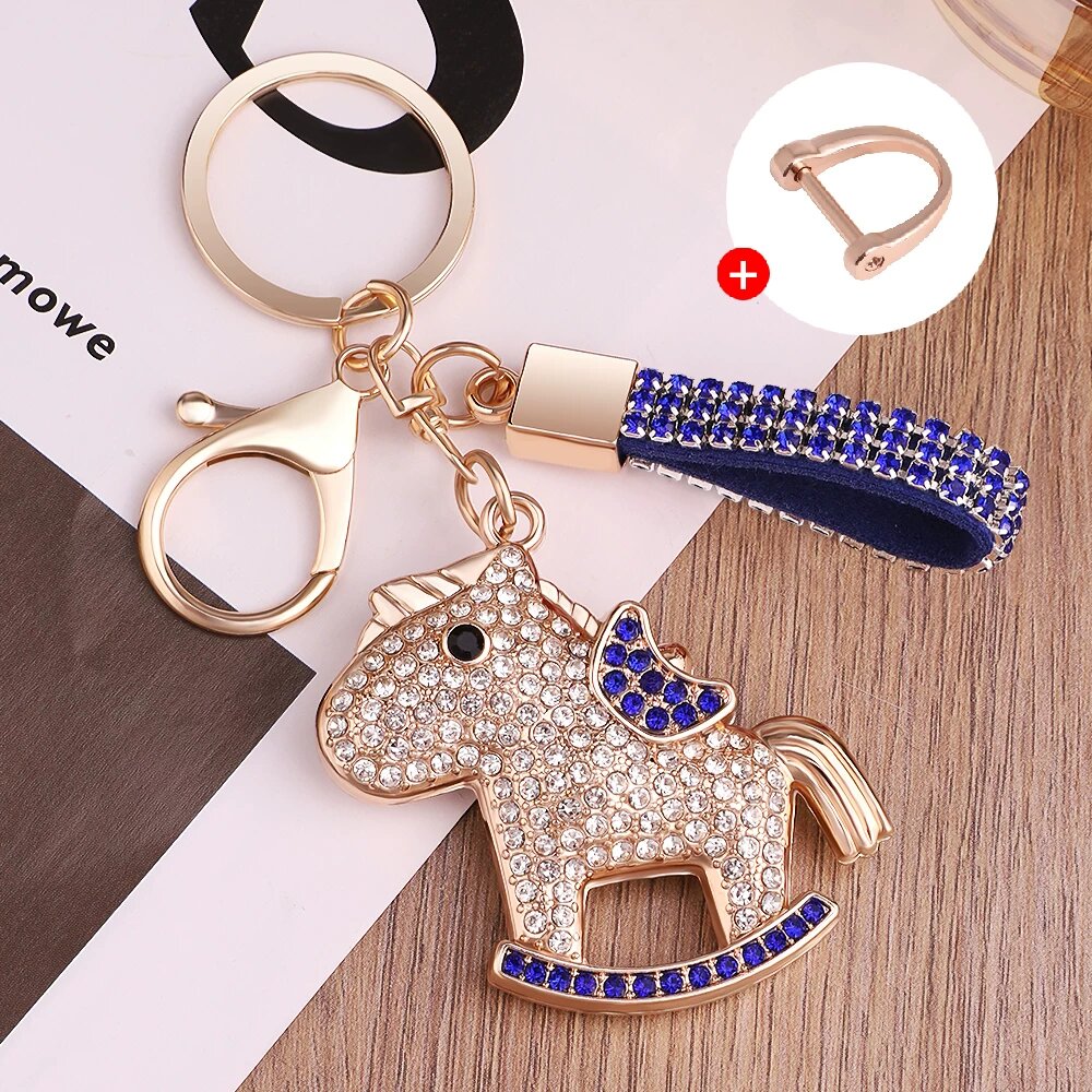 Изысканный, милый, элитный брелок-подвеска для ключей с цветным дизайном, инкрустированный стразами, для женщин –