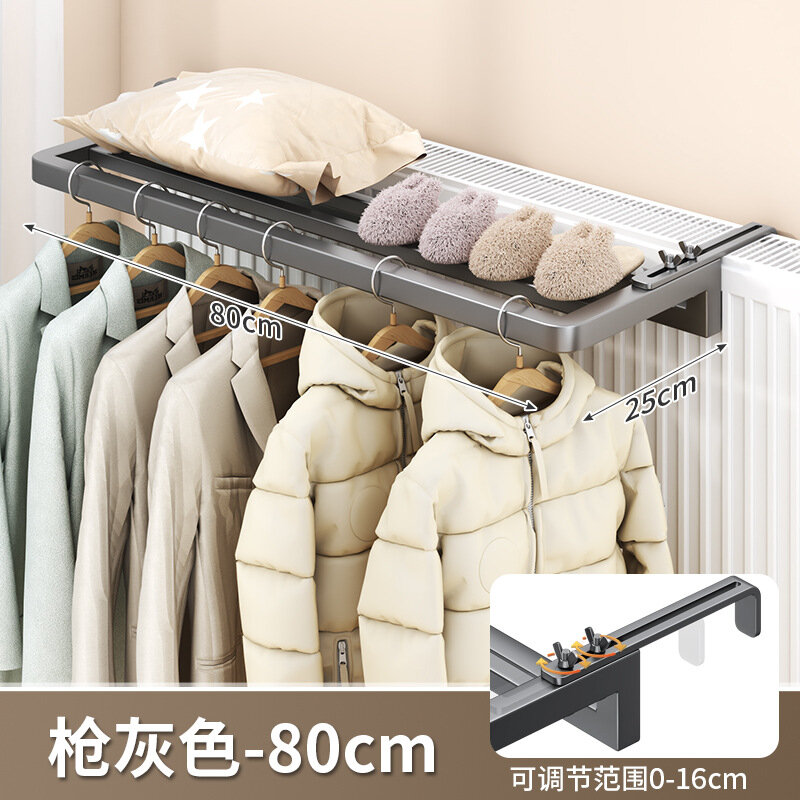 Специальная стойка для сушки одежды у радиатора, стеллаж для хранения с крючками, сушилка для носков и одежды, для домашнего использования.