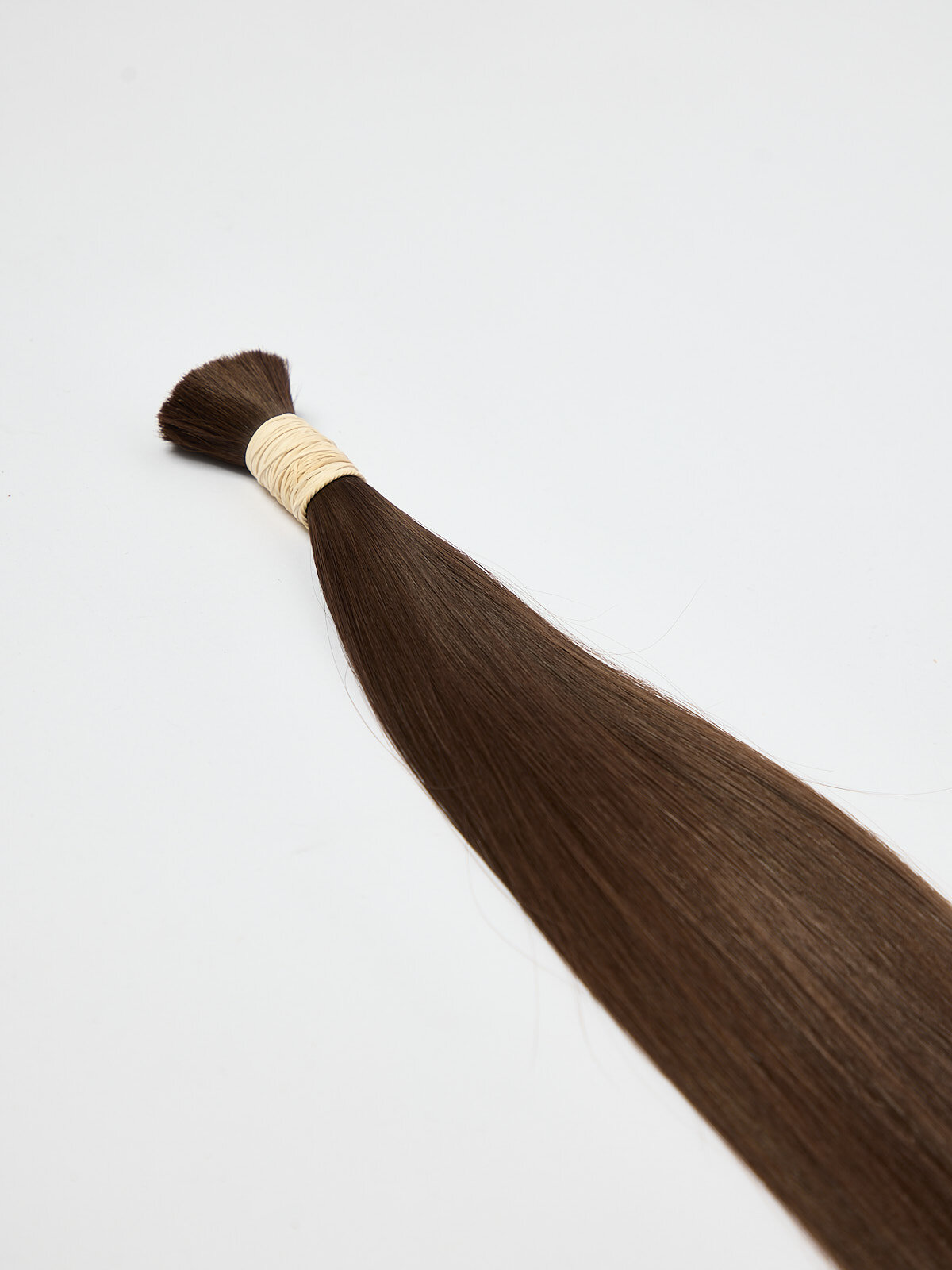 Волосы для наращивания, черный цвет, тон 4В , длина 53 см. 117гр, "Your Hair Exclusive", Славянские волосы