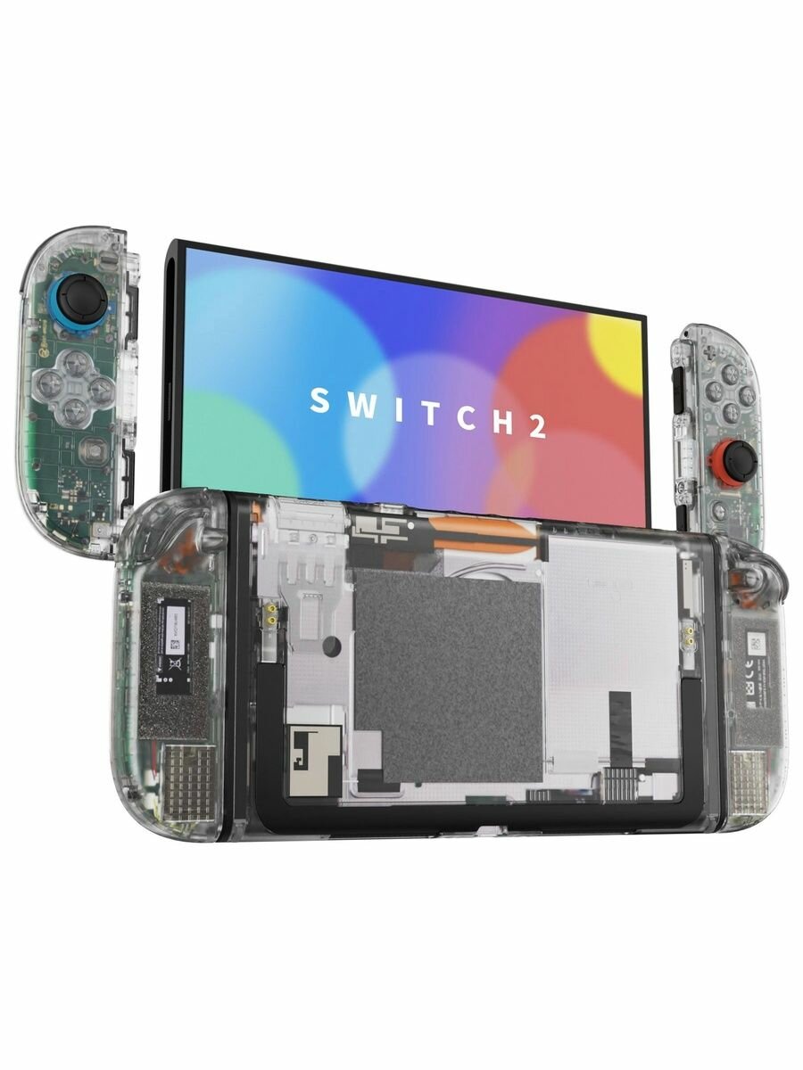 EXtremeRate Набор Замены Задней Крышки и Кнопок для Nintendo Switch 2 (Полный Комплект Корпуса)