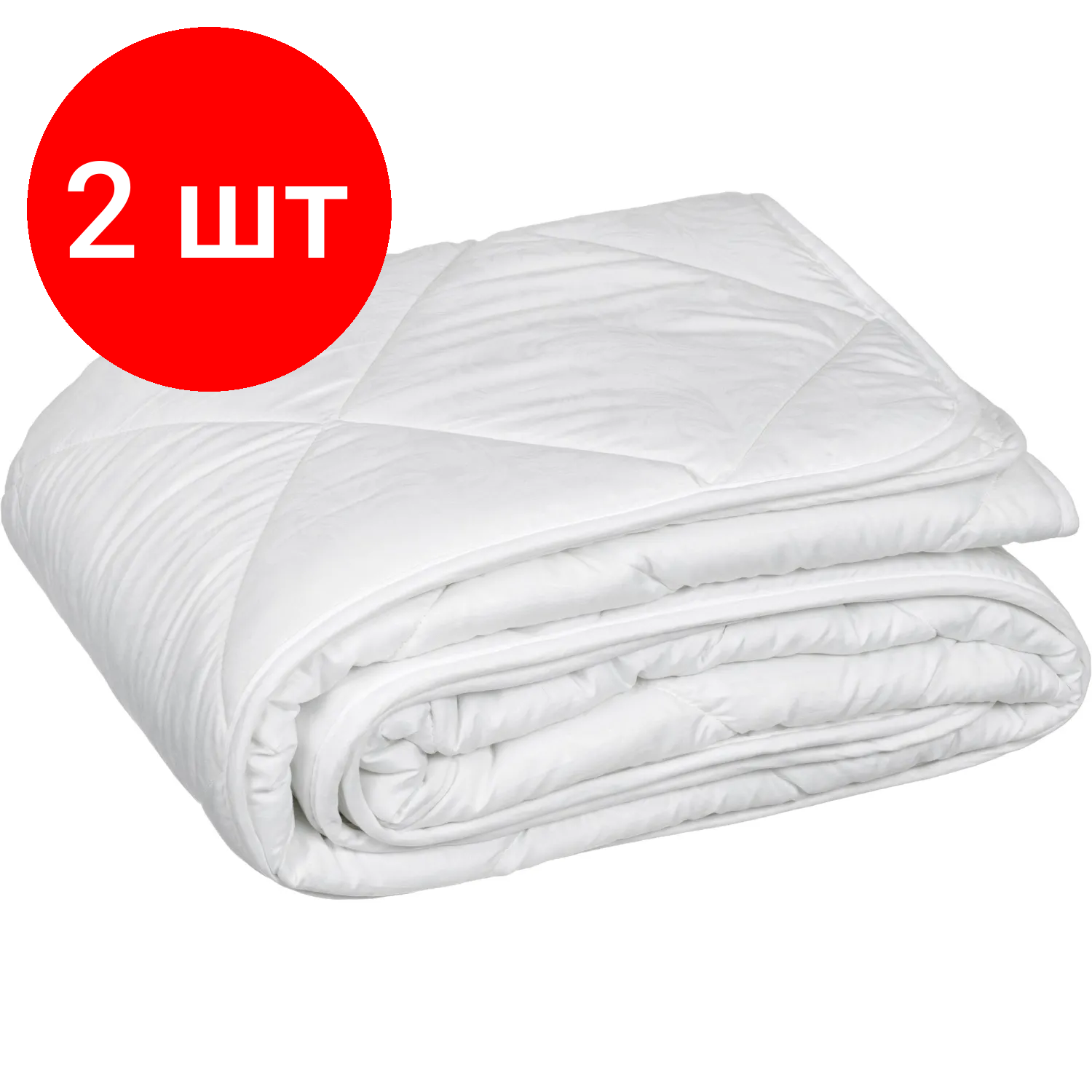 Комплект 2 штук, Одеяло Luscan 220х200 см стеганое микрофибра/бамбук 300 г/м2