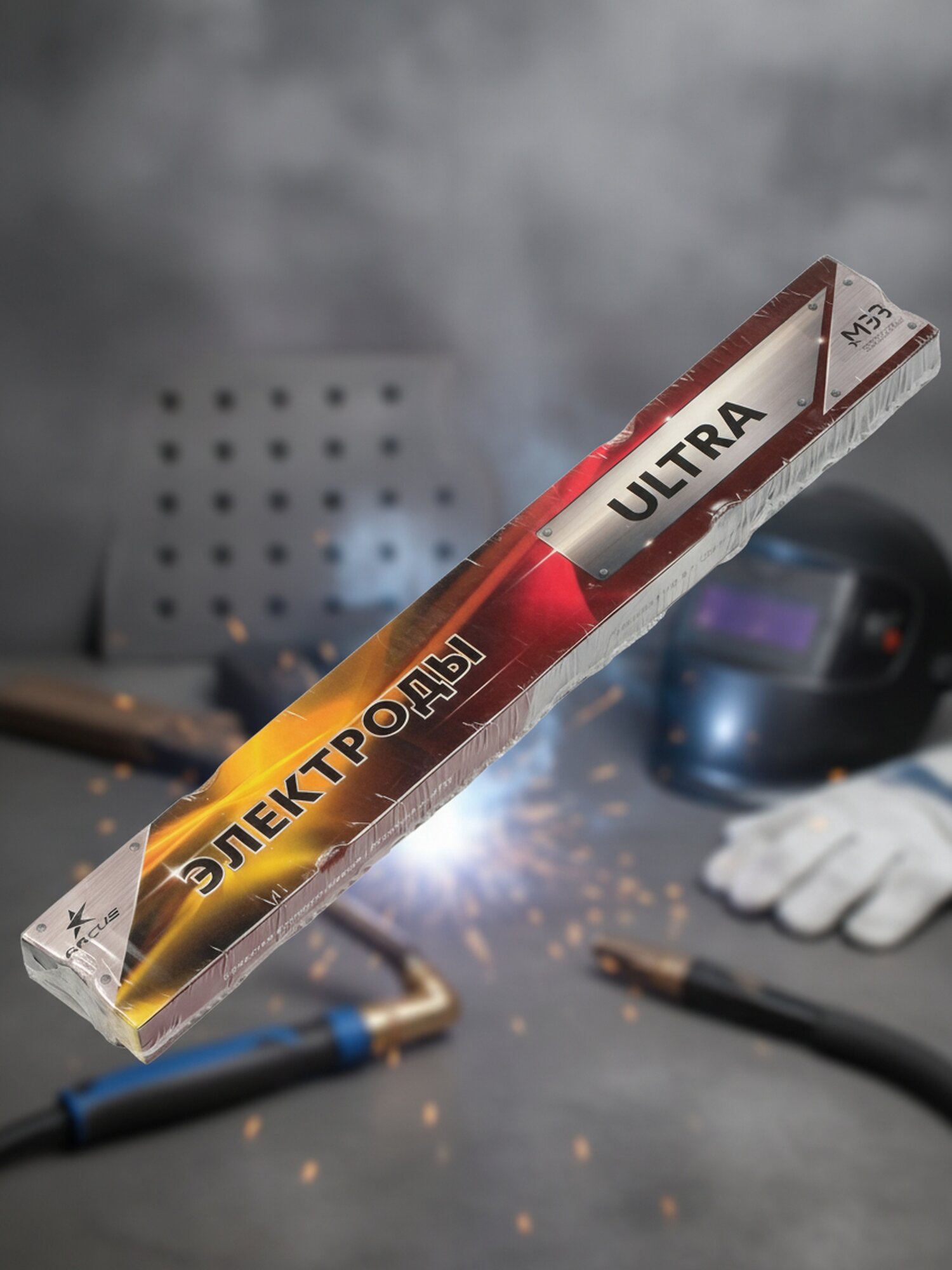 Электроды МЭЗ МР-3 Ультра 4 мм, 2.5 кг, рутил-целлюлозные для ручной дуговой сварки ММА, картонная коробка Ц0040183