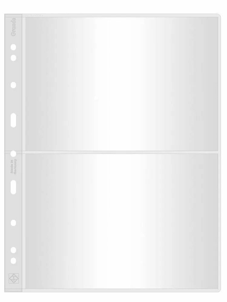 Лист Leuchtturm Германия формата GRANDE 2C на 2 боны 216х150