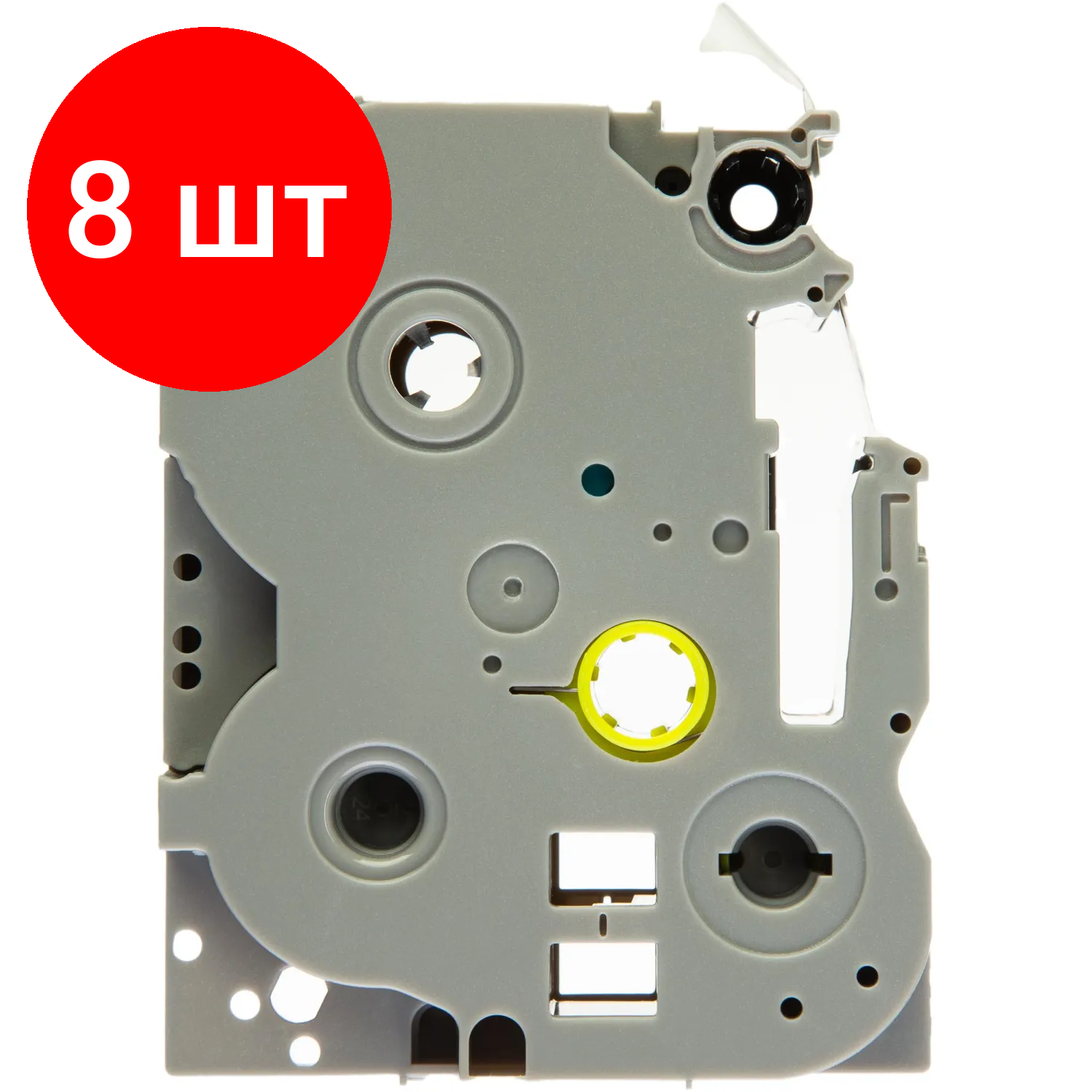 Комплект 8 штук, Картридж Комус TZE-324(Brother TZE-324 золотой на черном ,9мм/8м)