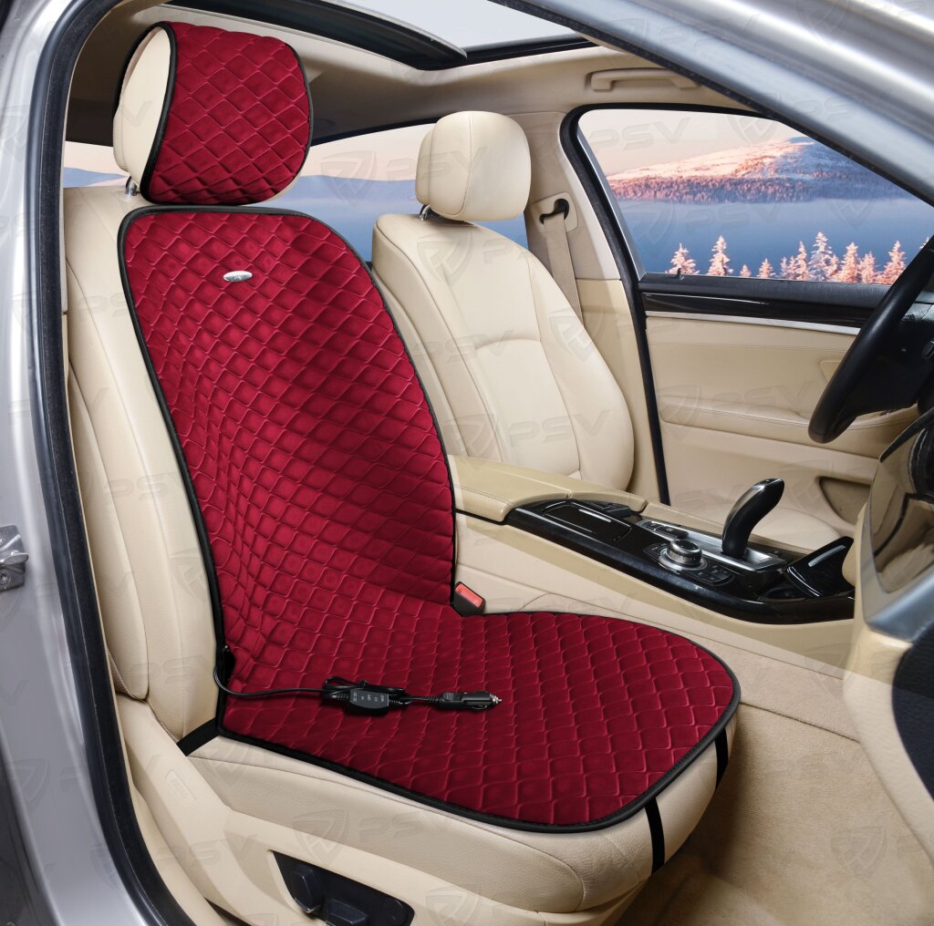 Подогрев сидений "PSV" FERVOR (2-х режимный, красный)