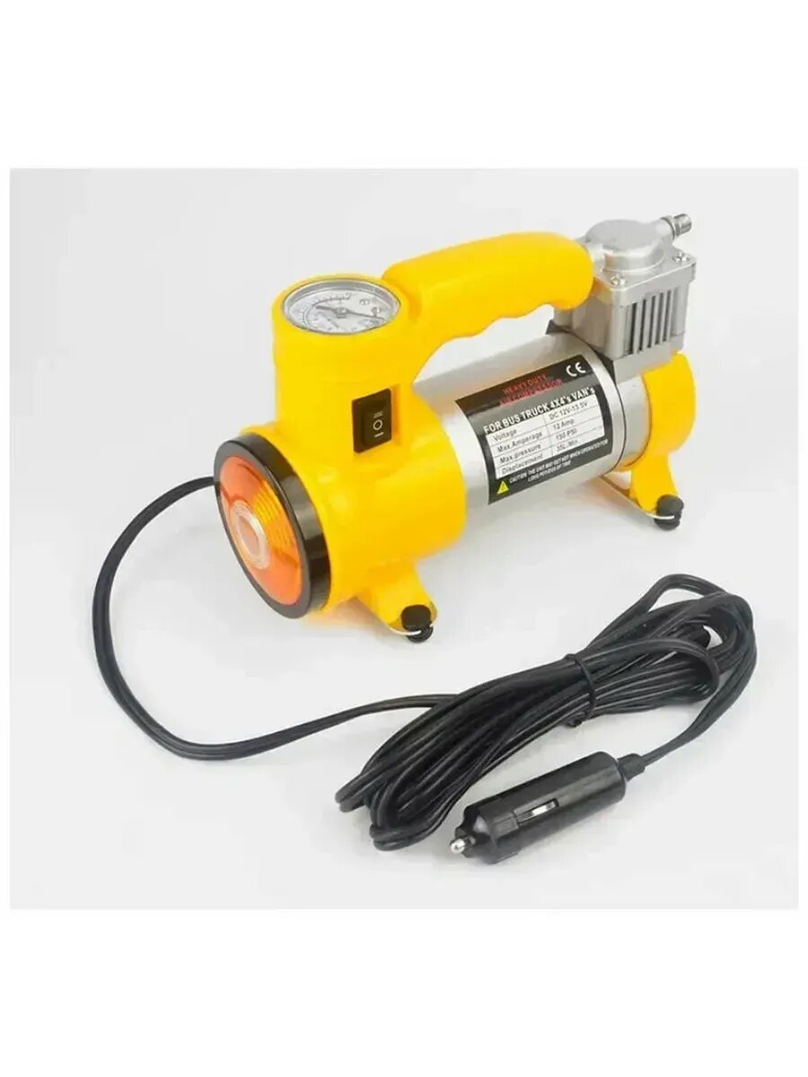 Компрессор автомобильный с LED-фонарем