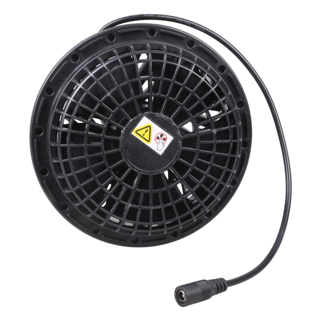 Круглый вентилятор с входным каналом 12V 5.5x2.1 мм-черный