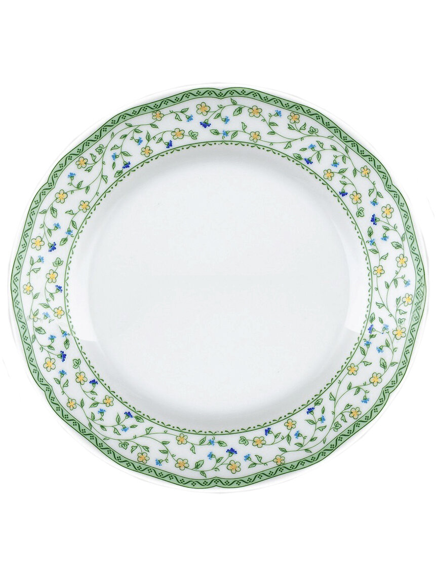 Набор фарфоровых тарелок мелких 240 мм. "Свежесть" ф. Идиллия 4 шт, Добрушский фарфоровый завод