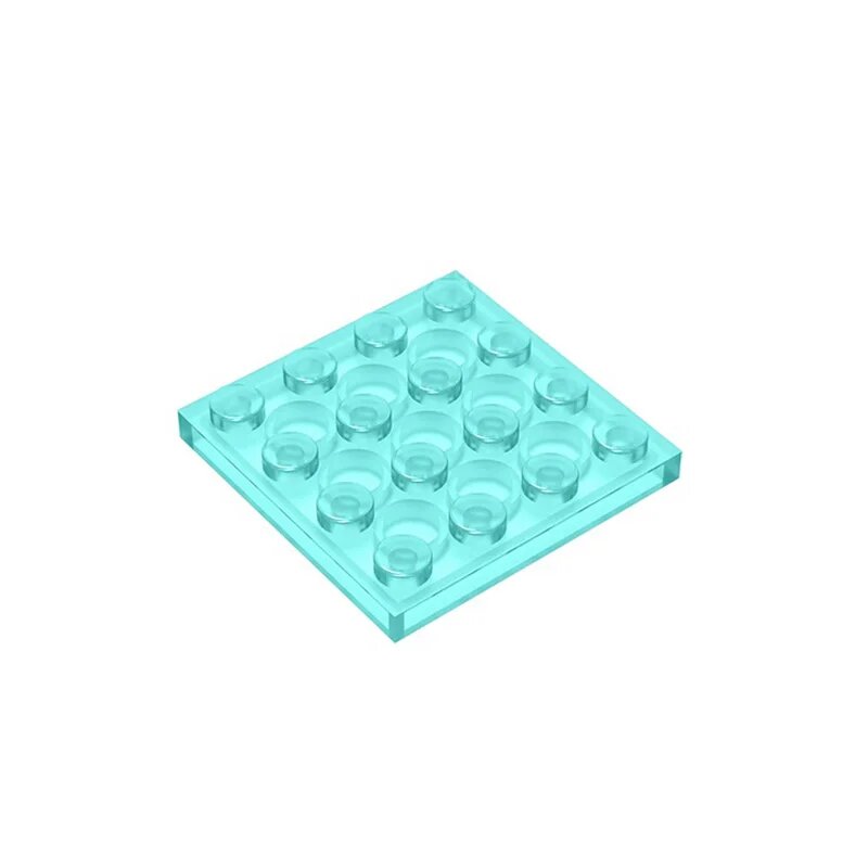 MOC 10 шт. 3031 4x4 доска, набор строительных блоков, пластина, дом, замок, кирпичи, конструктор, идея для пазлов, игрушки, подарки для детей на день рождения и Рождество 42-trans light blue