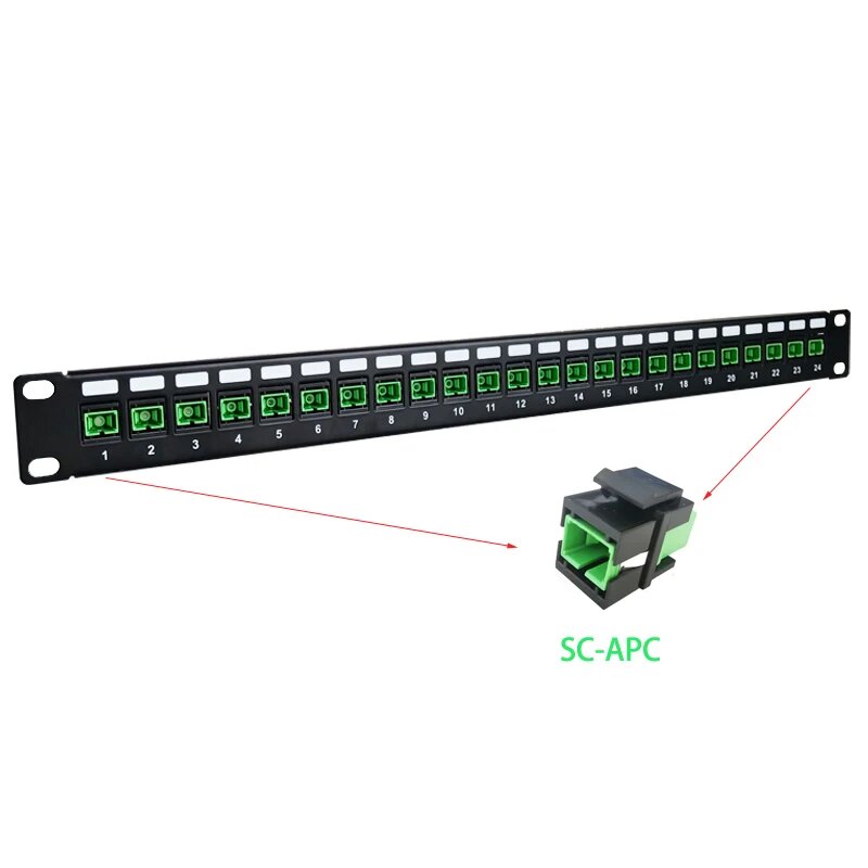 UKITSON 24-портовая SC-SC оптоволоконная панель 24 Ports SC-APC