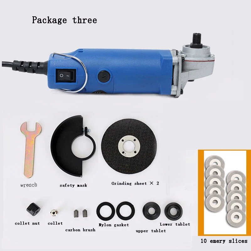Электрическая угловая шлифовальная машина XMSJ 75 мм, 6 скоростей C