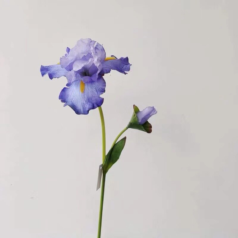 Искусственный цветок Алиса Ирис Цветок Декор для гостиной и спальни Флористическое студия Свадебная фотография невесты Искусственный цветок Шелковый цветок