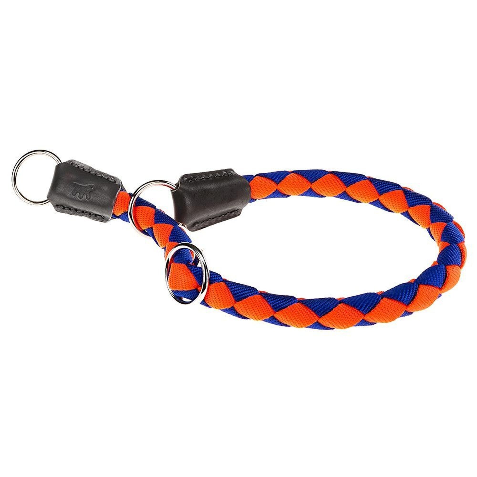 Ошейник-полуудавка Ferplast TWIST CS18/50 из нейлонового жгута, оранжевый с синим
