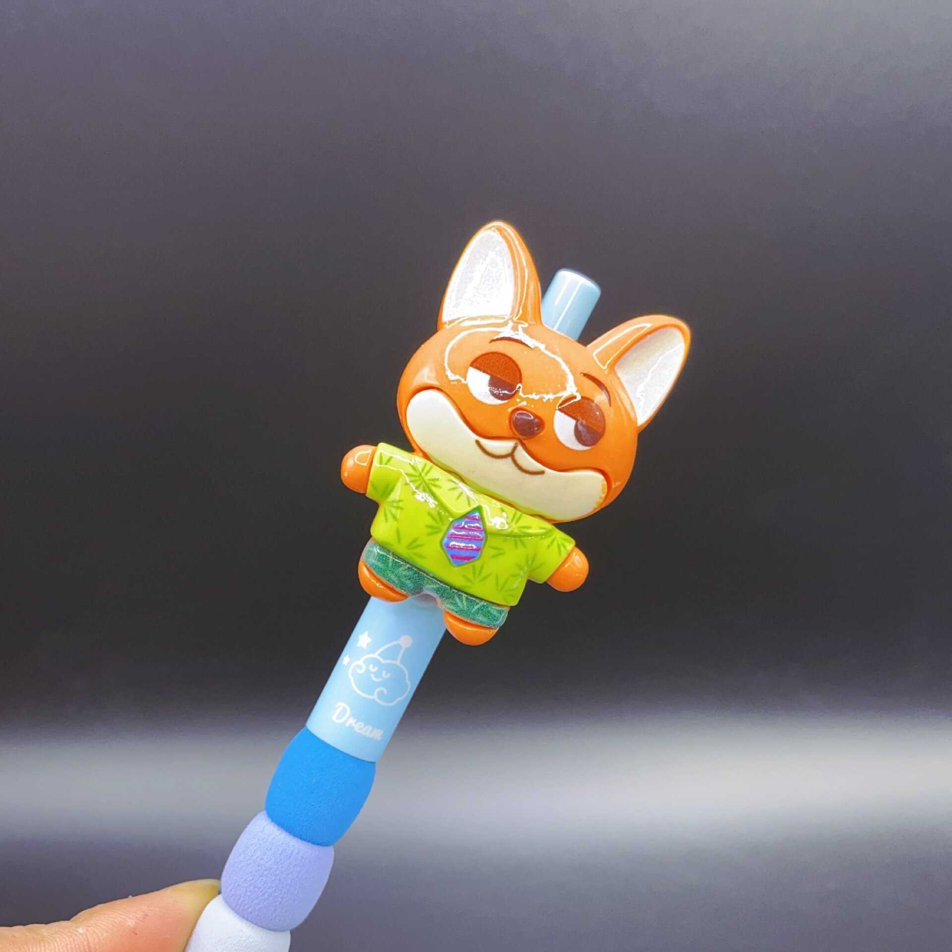 Горячая продажа: ручка с подвеской в виде мультяшного животного, кролика и лисы, гелевая ручка с высоким внешним видом, милый канцелярский товар для студентов, ручка для подписи