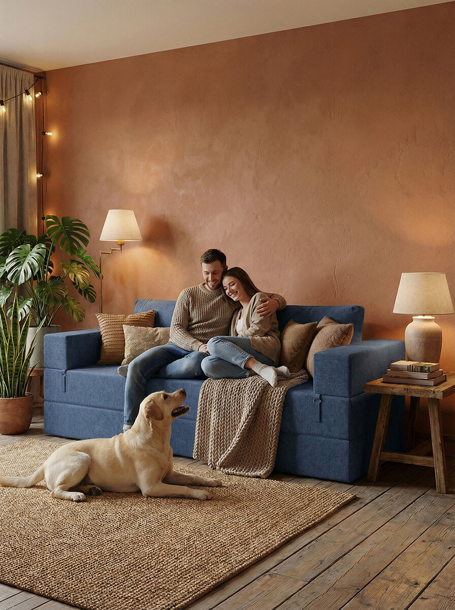 Вакуумный диван бескаркасный